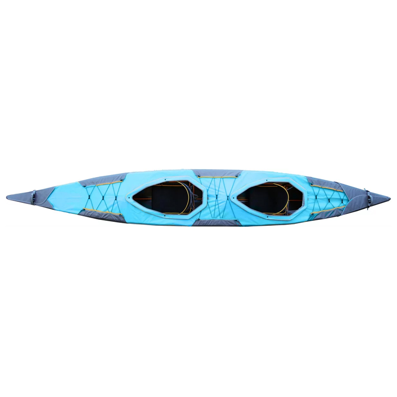 Pakboats Puffin Saranac Jubelpaket mit Verdeck und Fiberglas Paddeln ...