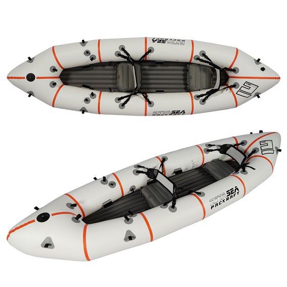 ExtaSea Packraft 320 UL Double ultraleichtes 2 Personen TPU Raft white ...