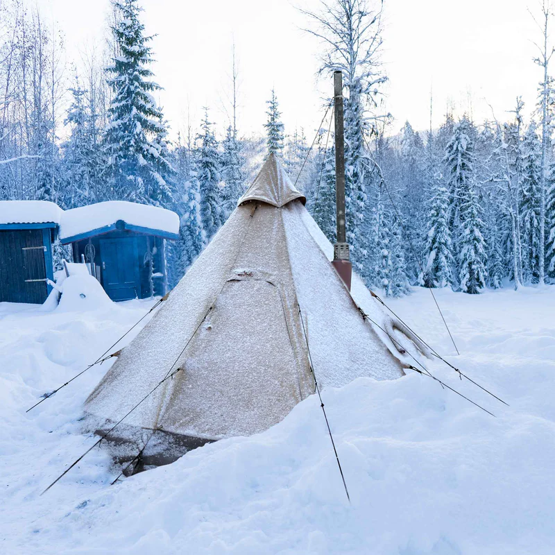 Winnerwell Arctic Hot Tent Tipi Gruppenzelt für 6 Personen hier im 5 ...
