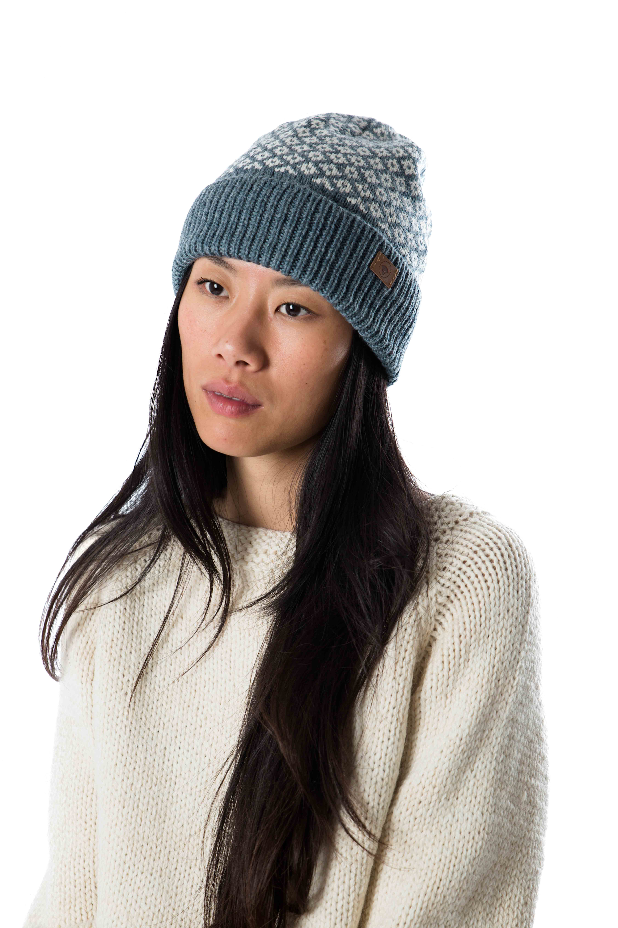 Fuza Wool Iris Hat Damen Wollmütze Strickmütze silver blue hier im ...